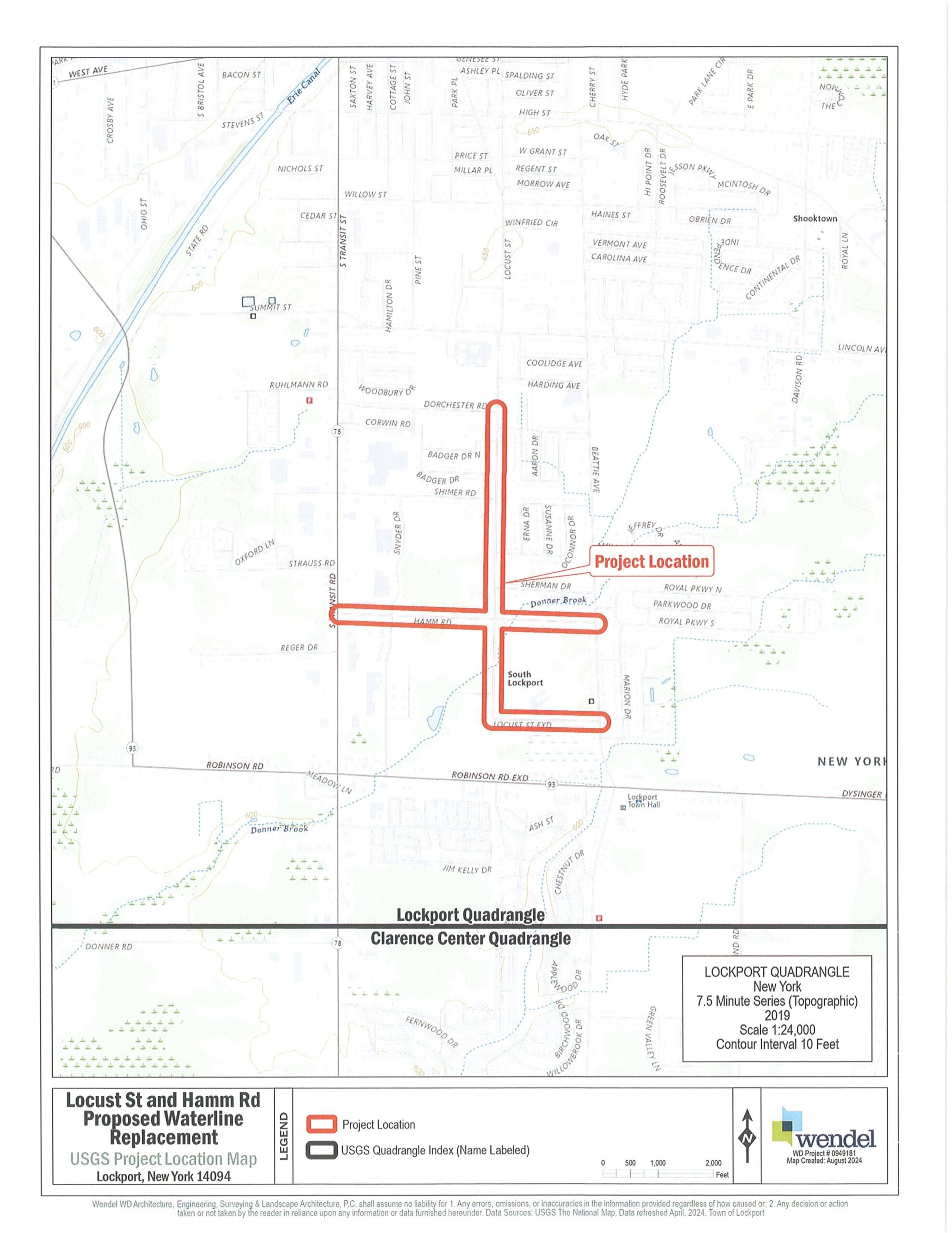 2024 Hamm Road_Locust Street Map – Town of Lockport, NY